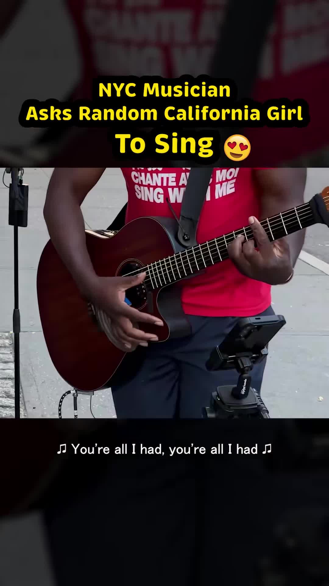 She's fresh off the boat from Cali and already singing this