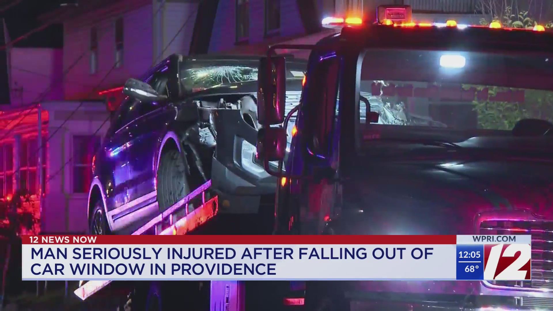 Man seriously hurt after falling out of car window in Providence