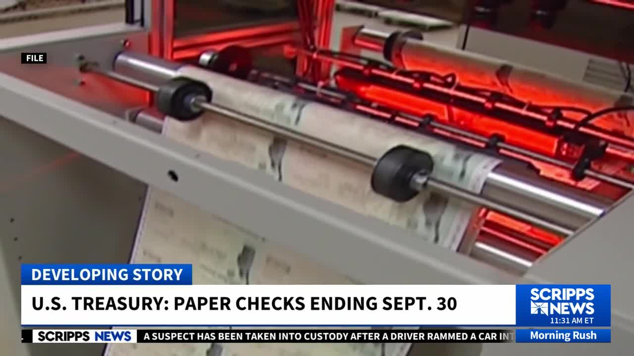 US Treasury will stop sending paper checks at the end of September