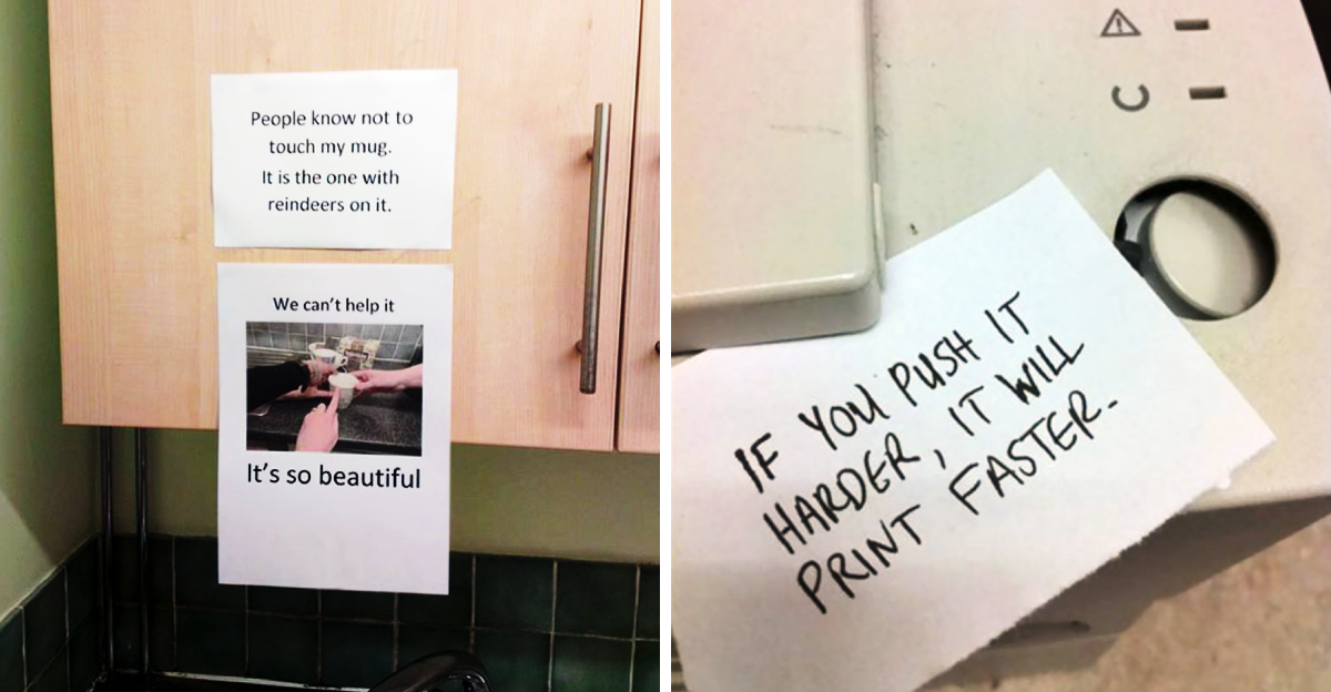 15 Passive-Aggressive Notes That Turned Coworker and Office Drama Into ...