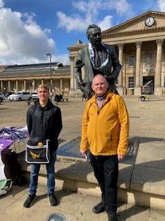 Proportional Representation campaigners hold Huddersfield street stall ...