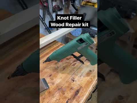 Mohawk finishing knot filler #woodworking #rustic #knot