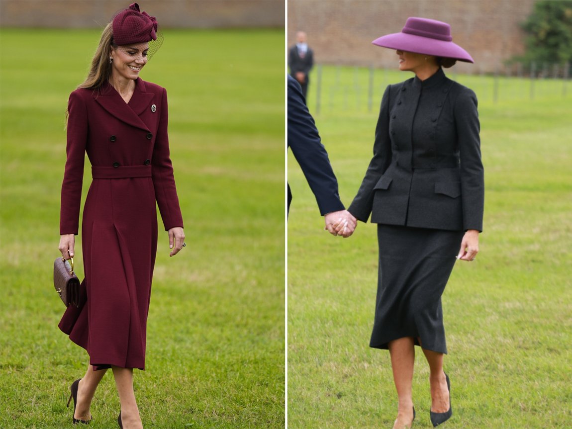 Princess Kate and Melania Trump opt for muted colors