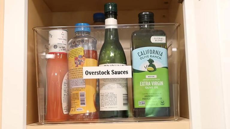 Prevent Kitchen Cabinet Clutter With A Genius Overstock Storage Solution