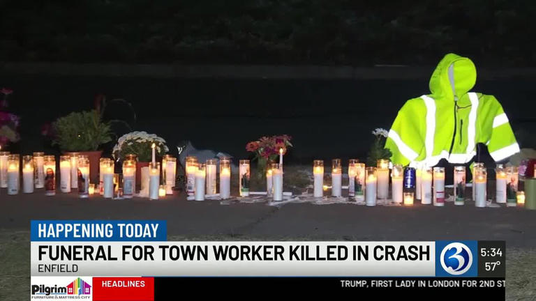 Enfield community honors town worker killed in lawn mower crash