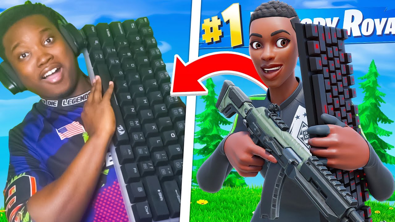 I Bought the World’s Largest Keyboard to Play Fortnite Arena — INSANE!