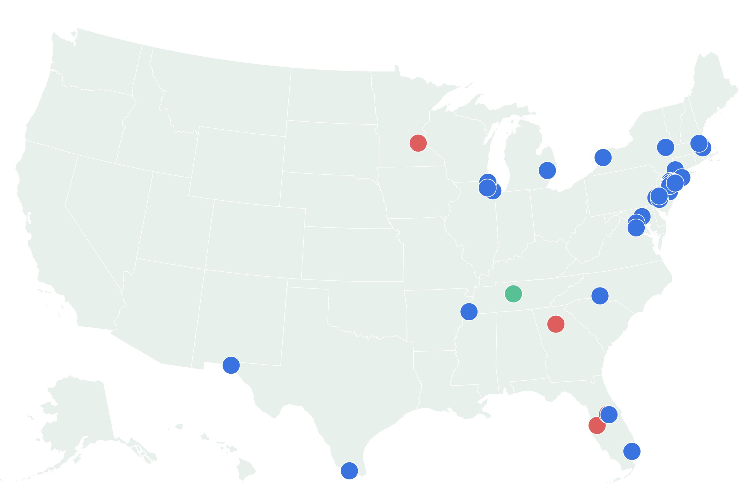 Map shows where discount store Primark is expanding in US