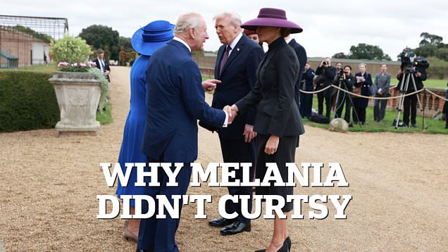 Why impeccably dressed First Lady didn't need to curtsy