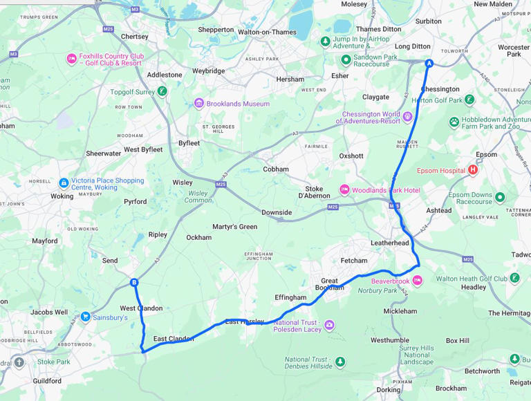 A3 closures this weekend as part of huge M25 interchange project ...