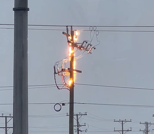 Watch: Transformer catches fire and explodes during Outer Banks storms