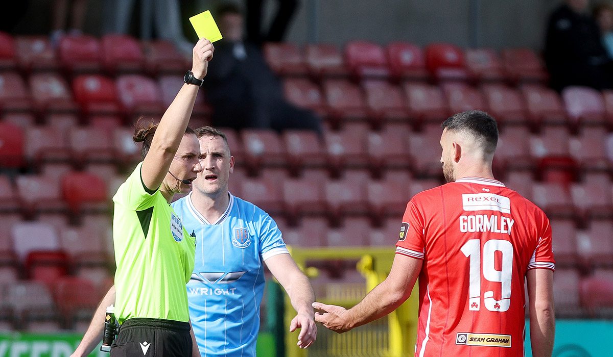 Irish FA issue reason player was given two yellow cards but no red