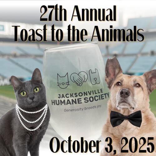 The Jacksonville Humane Society to host 27th annual Toast to the Animals