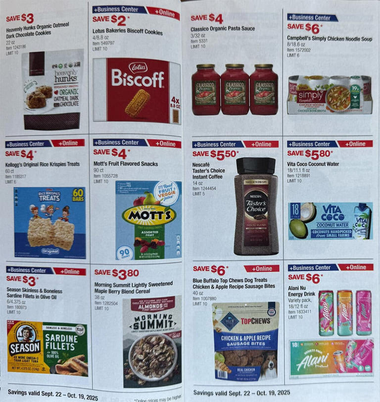 Costco Coupon Book October 2025