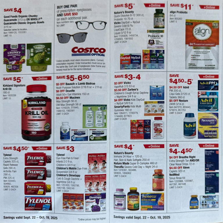Costco Coupon Book October 2025
