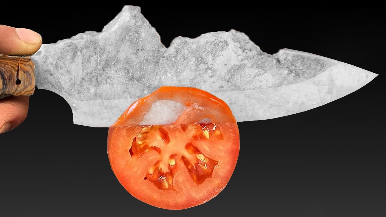 World's sharpest rock knife