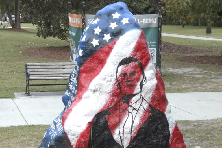Lefty UNC Wilmington students paint over Charlie Kirk tribute, hurl ...