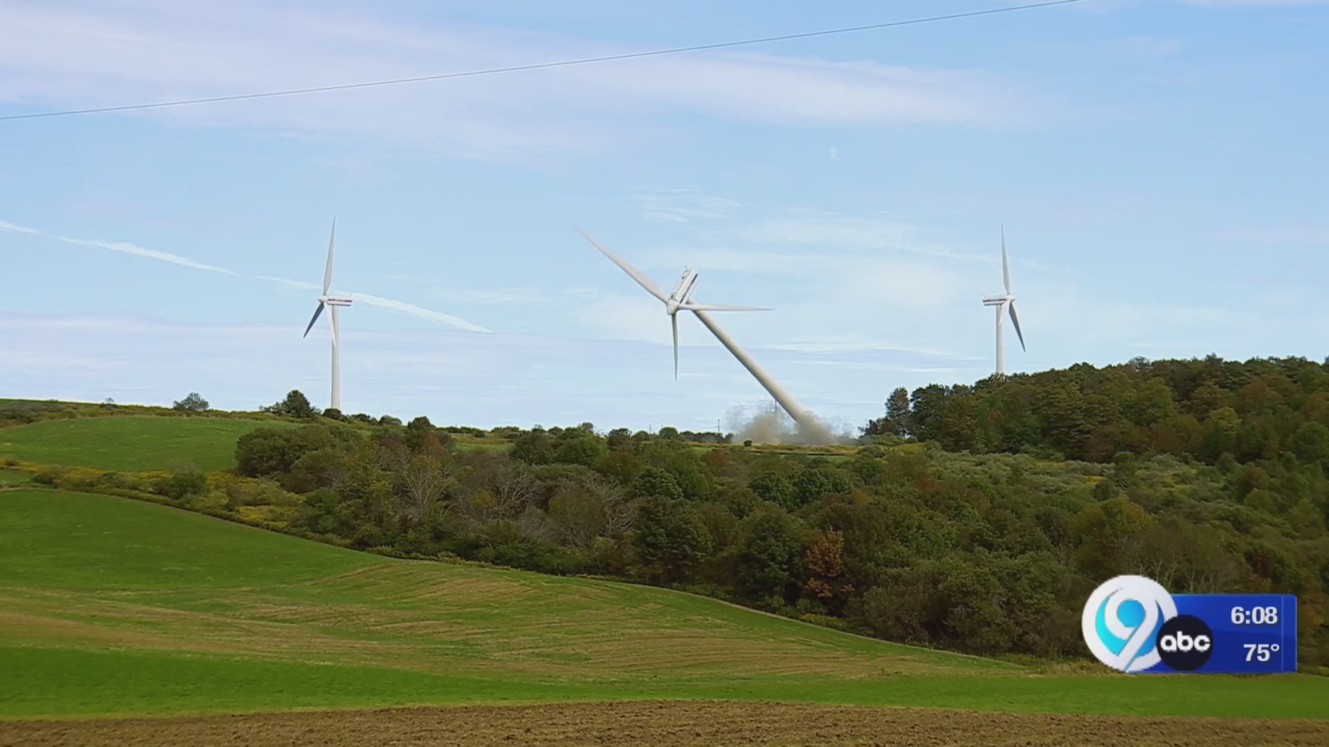 After 25 years, the Madison wind turbines fall upon wind farm's retirement
