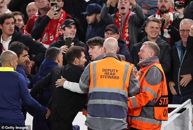 Diego Simeone reveals why he wildly confronted Liverpool fans before ...