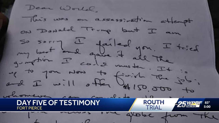 Judge blocks Ryan Routh from using three words in 'Dear World' letter ...