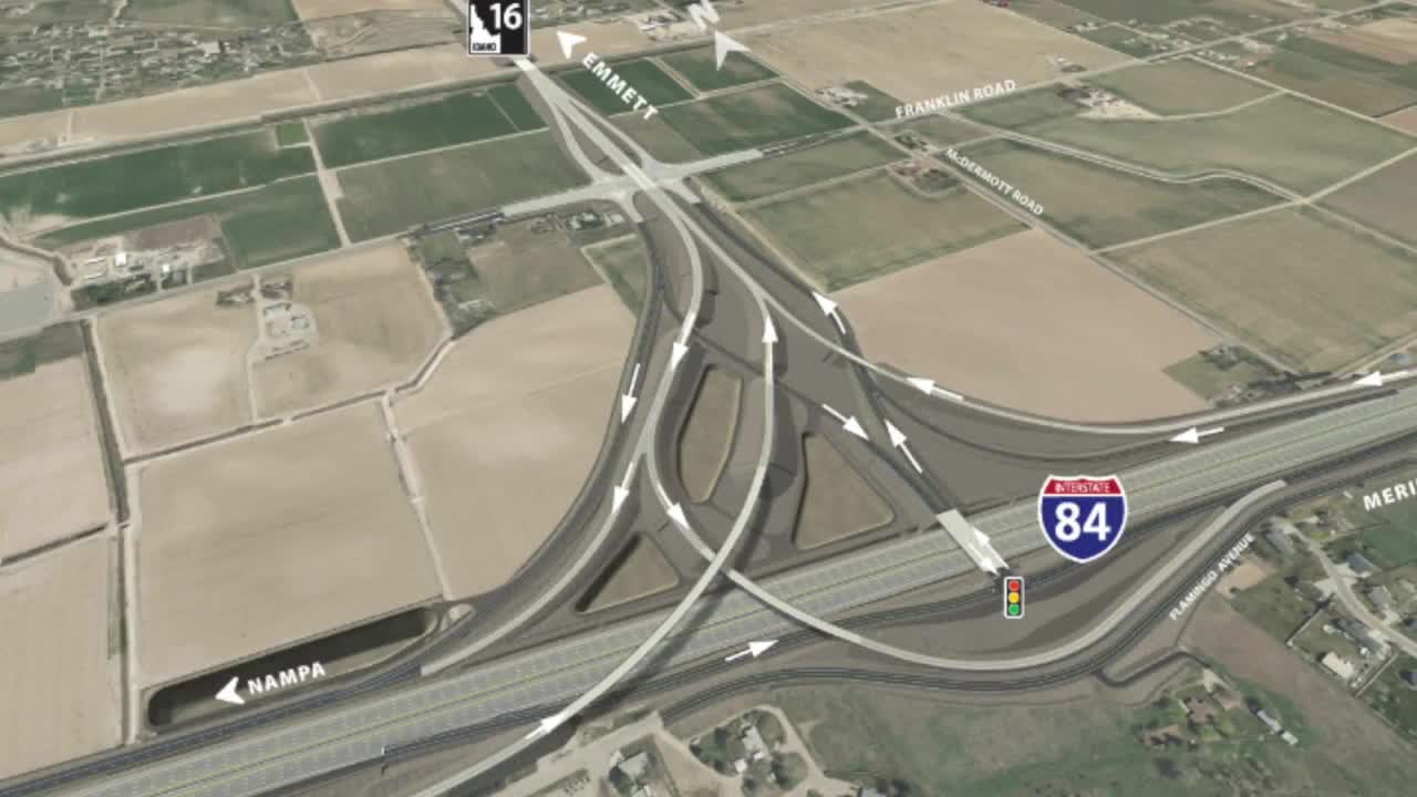 Idaho's first three-level interchange takes shape as ITD builds flyover ...