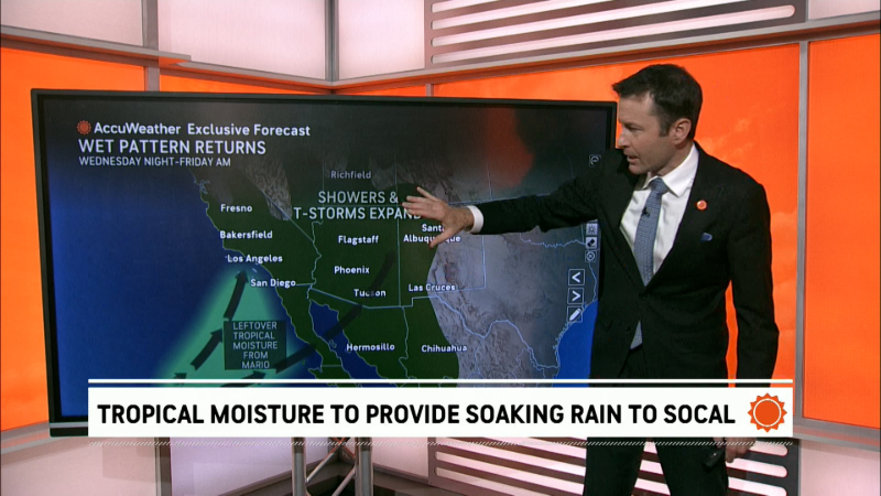 The ghost of Tropical Storm Mario is bringing rain to Southern California