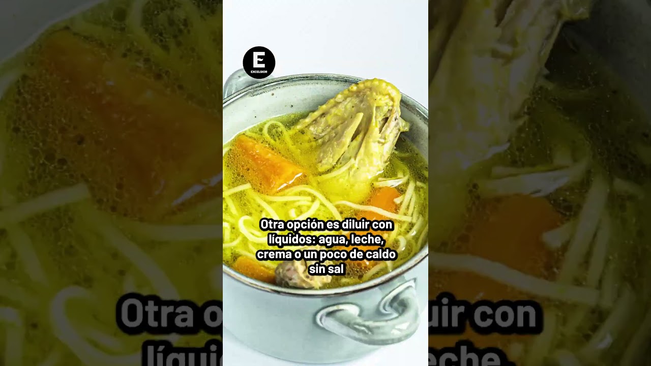 ¿Tu comida quedó salada? Así la puedes salvar