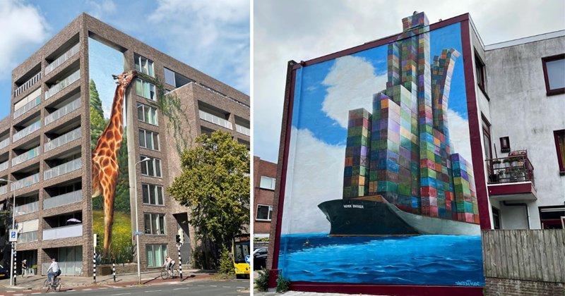 23 Amazing Murals by 'Jan Is De Man' That Made His City Smile