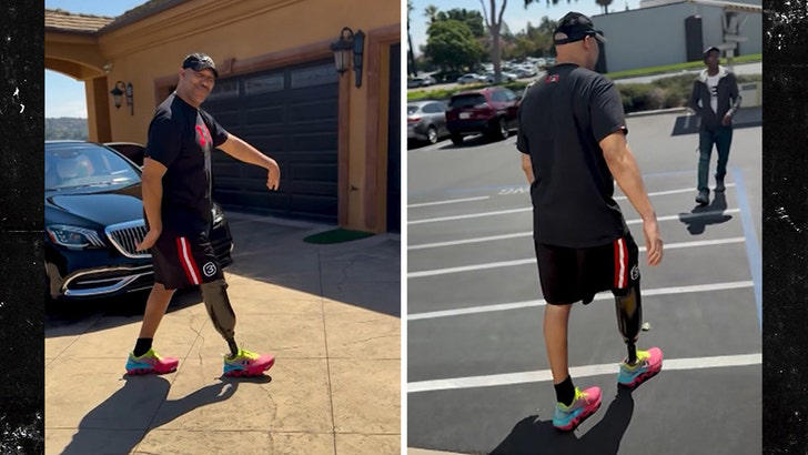 LaVar Ball Debuts New Prosthetic Leg, 'I'm Back, Baby!'