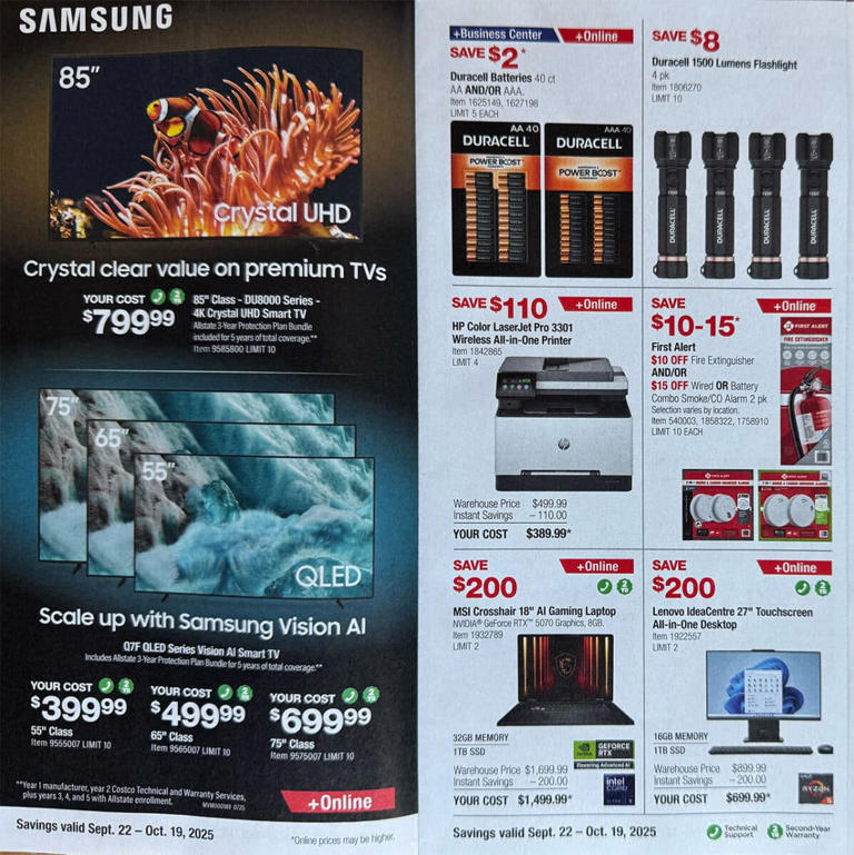 Costco Coupon Book October 2025