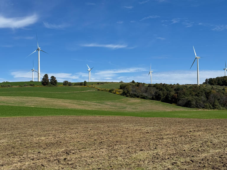 Watch: First wind farm in New York state implode their turbines
