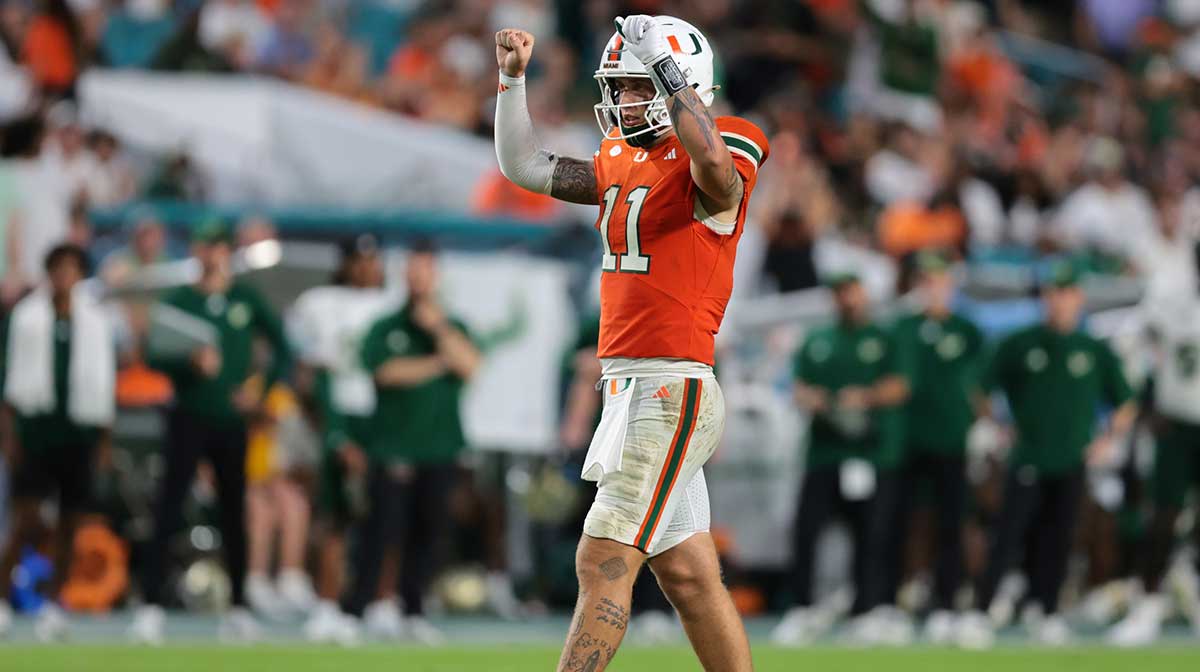 Miami football jumps LSU, Penn State for highest AP Top 25 ranking ...