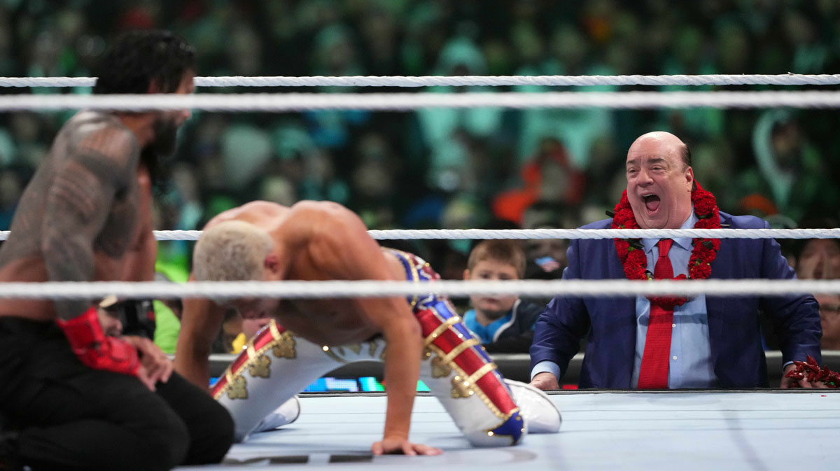 WWE’s Paul Heyman reveals bloody injury at hands of Roman Reigns