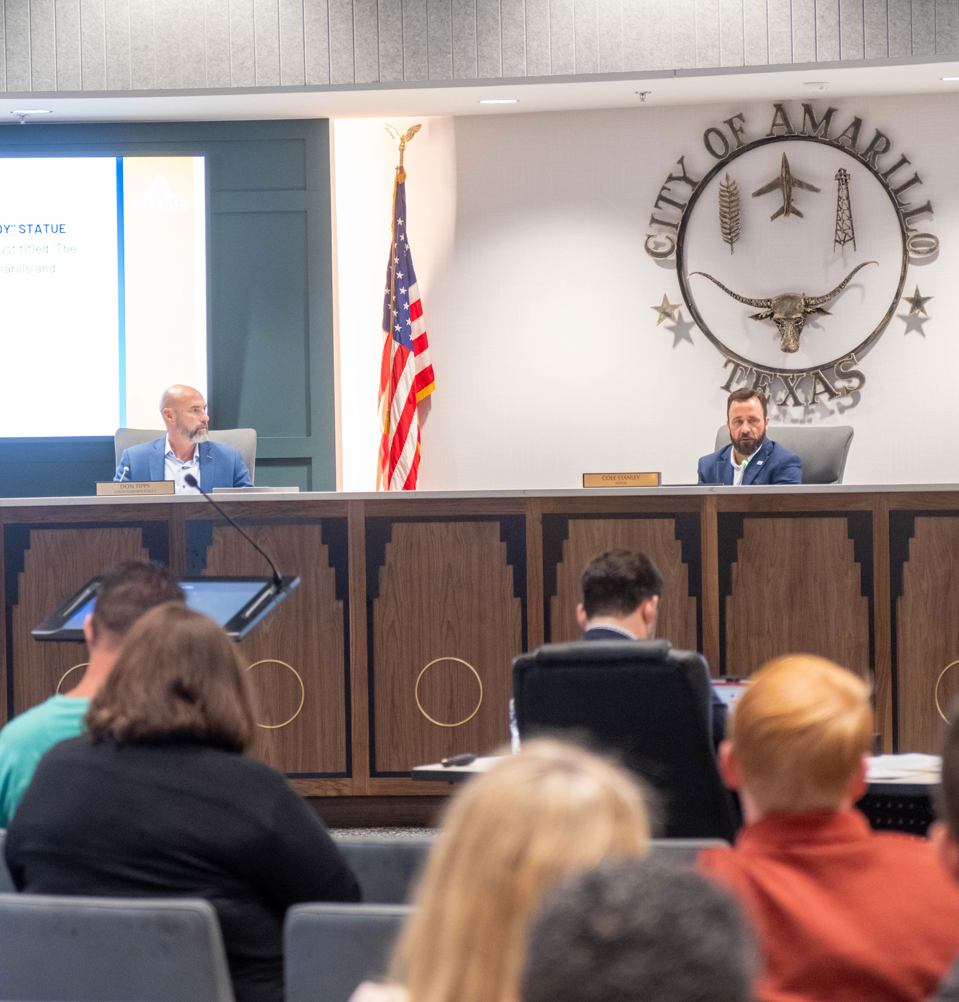 Amarillo council adopts final $557M budget, delays statue unveiling