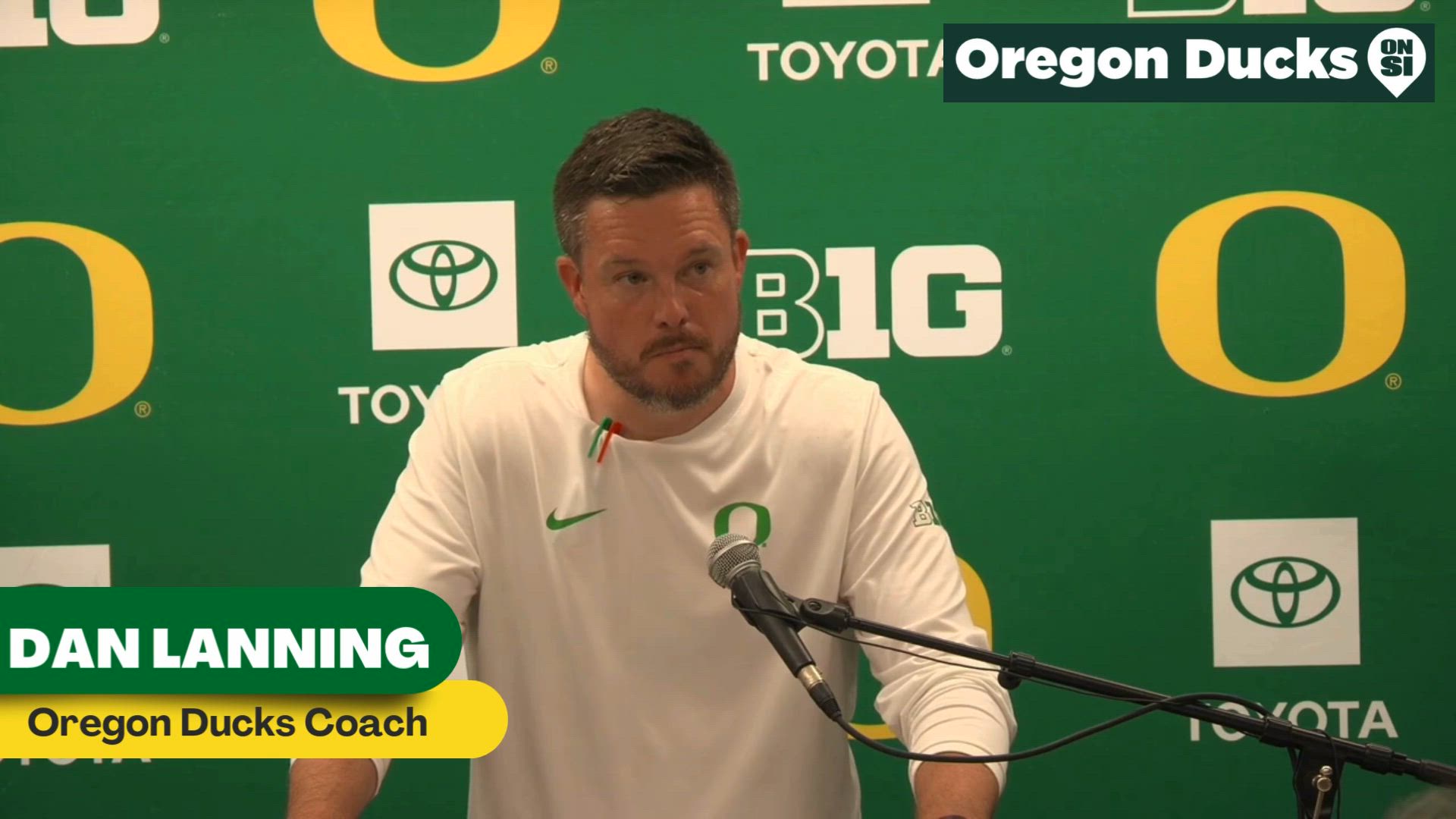 Oregon Ducks Coach Dan Lanning discusses not meeting expectations ...