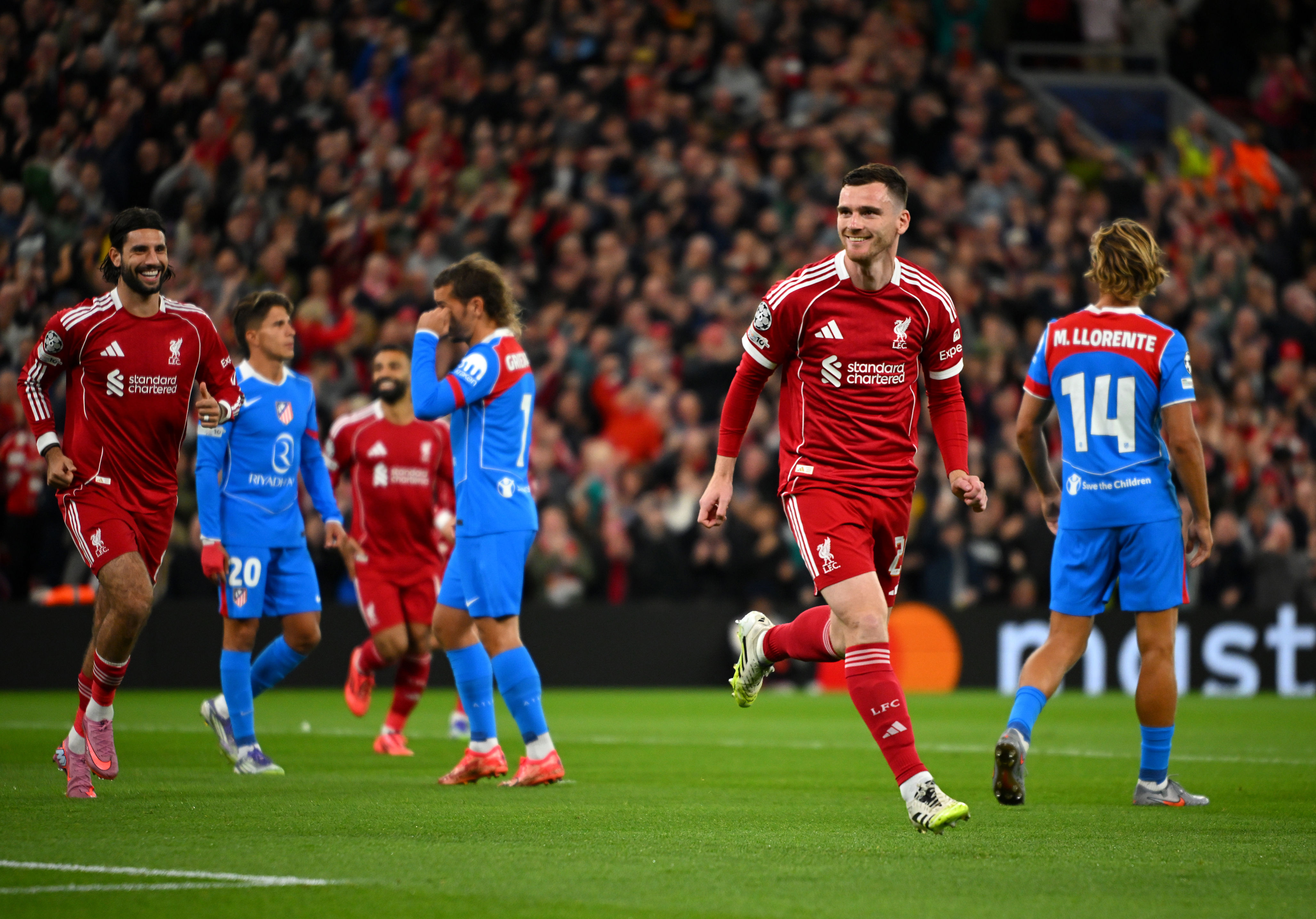 Scotsman serenaded by fans after netting Champions League goal on first ...