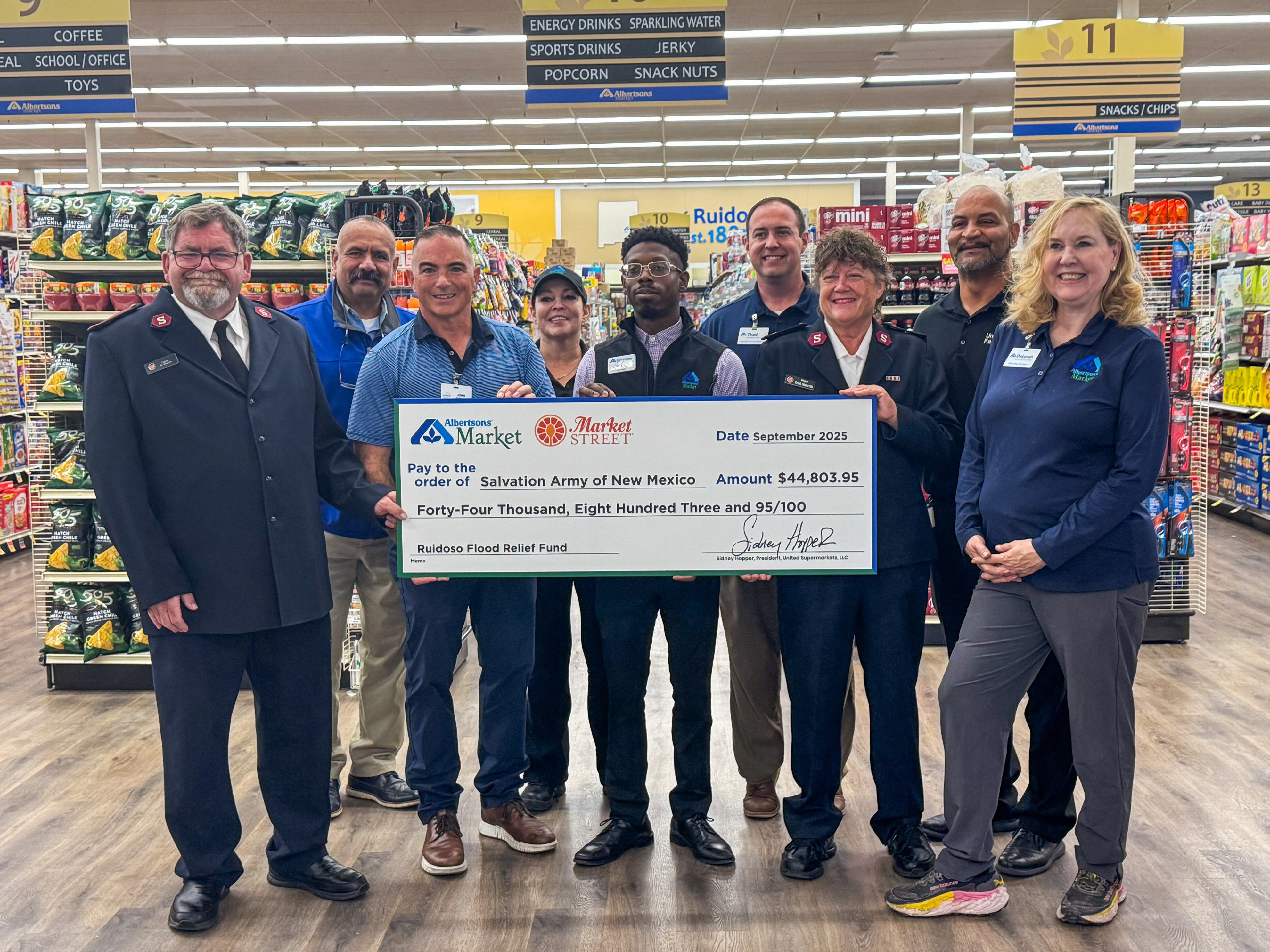 Albertsons Market donates $44,803 to The Salvation Army New Mexico for ...