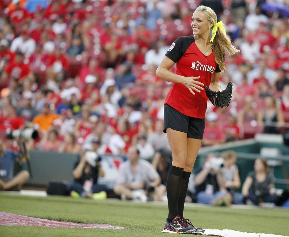 Standout photos of American Olympic legend and SI Swim model Jennie Finch
