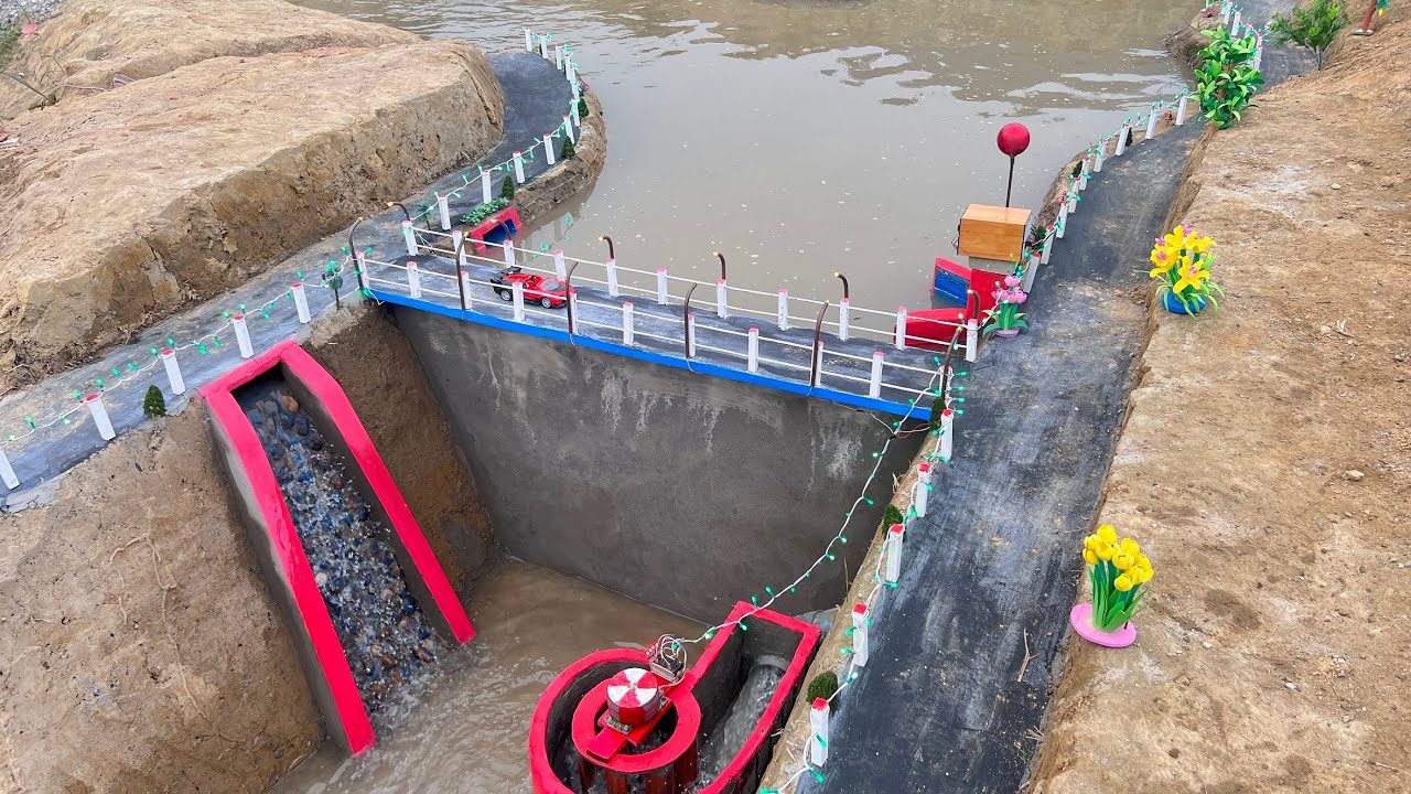 Unique mini hydropower design with one units