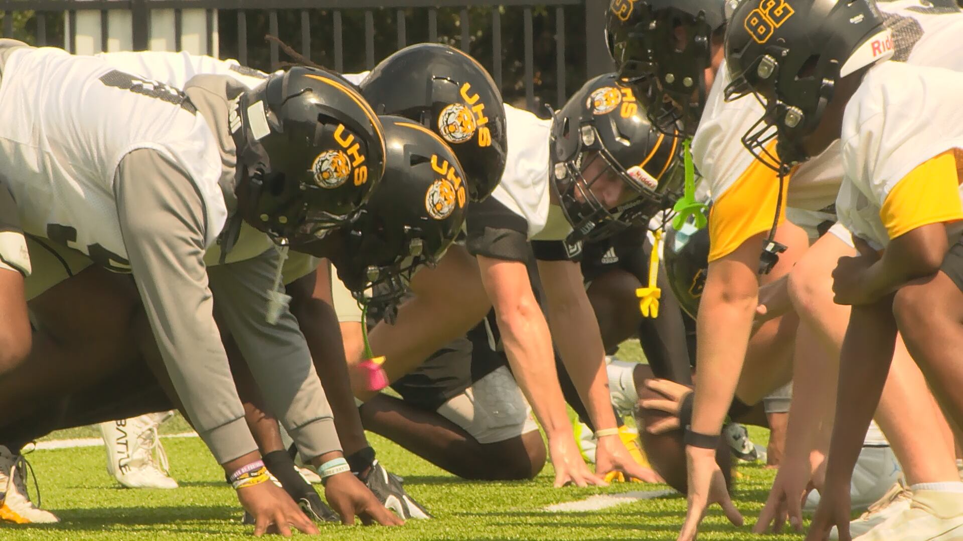 U-High football player returns to field after life-threatening leg injury