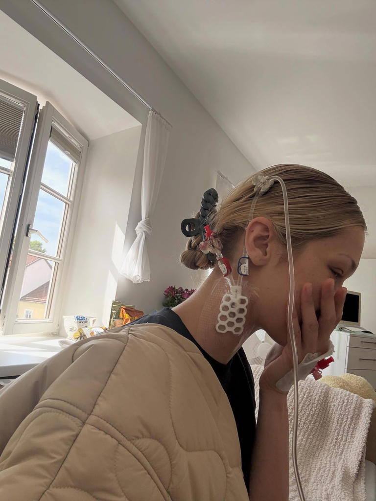 Bella Hadid posts alarming pics from hospital bed as sister Gigi urges ...