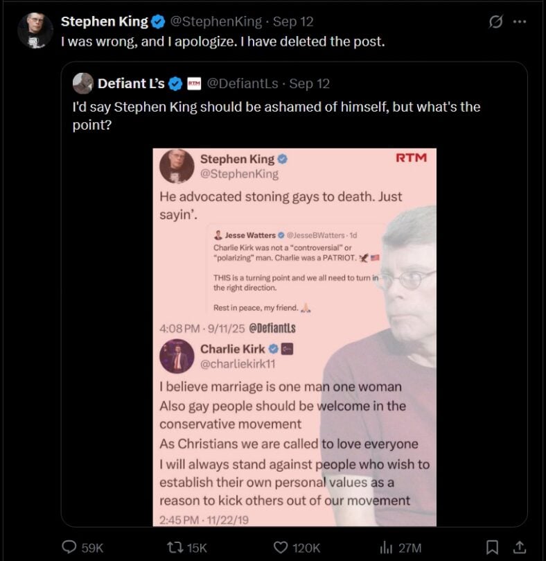 Stephen King Apologizes, But Not Before Dooming His ‘Long Walk’