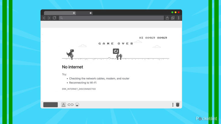 I found a sneaky way to play the Google Chrome Dinosaur game when I'm ...