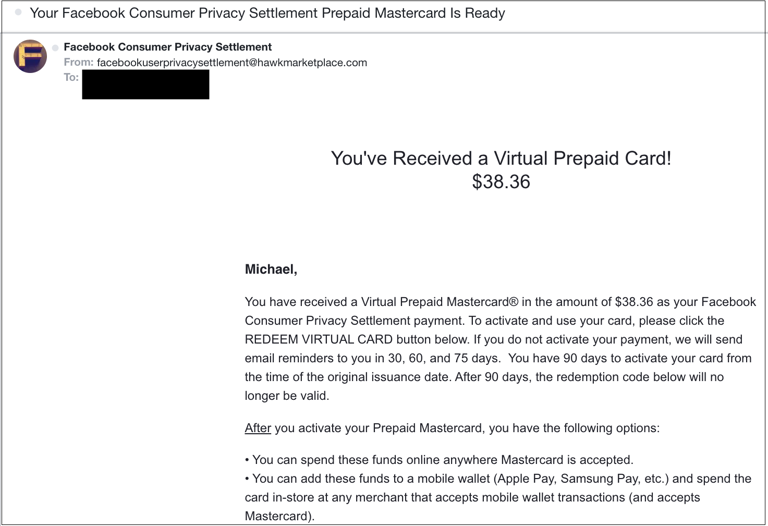 Check Your Email. Facebook Class-Action Settlement Checks Are Going Out Now