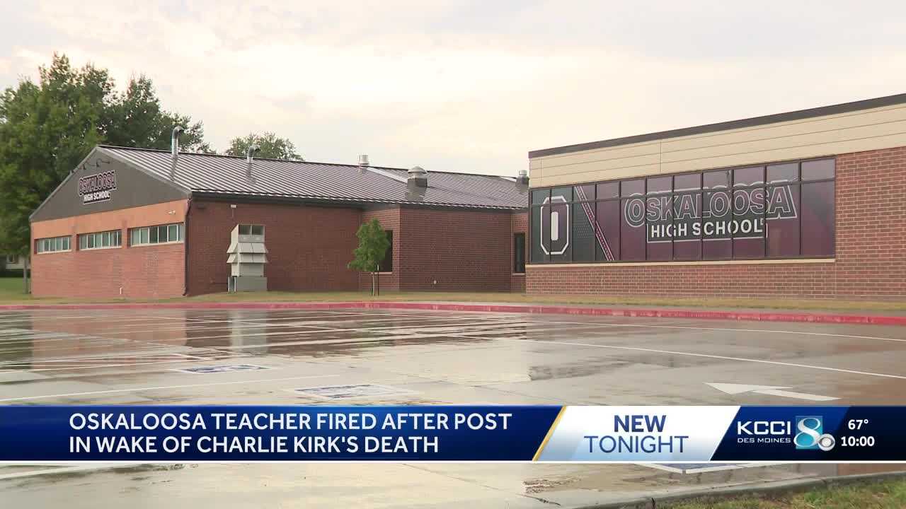 Iowa teacher fired after post in wake of Charlie Kirk's death