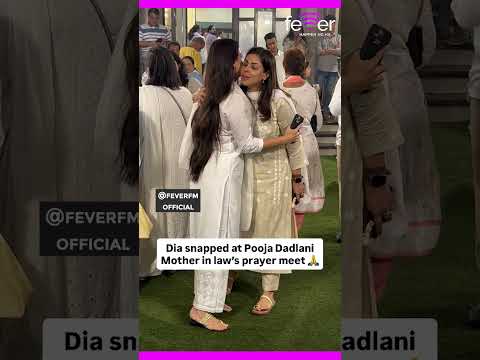 Dia Mirza Attends Pooja Dadlani's Mother-in-Law's Prayer Meet
