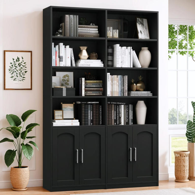 Walmart is selling a stylish $180 bookshelf that doubles as a storage unit