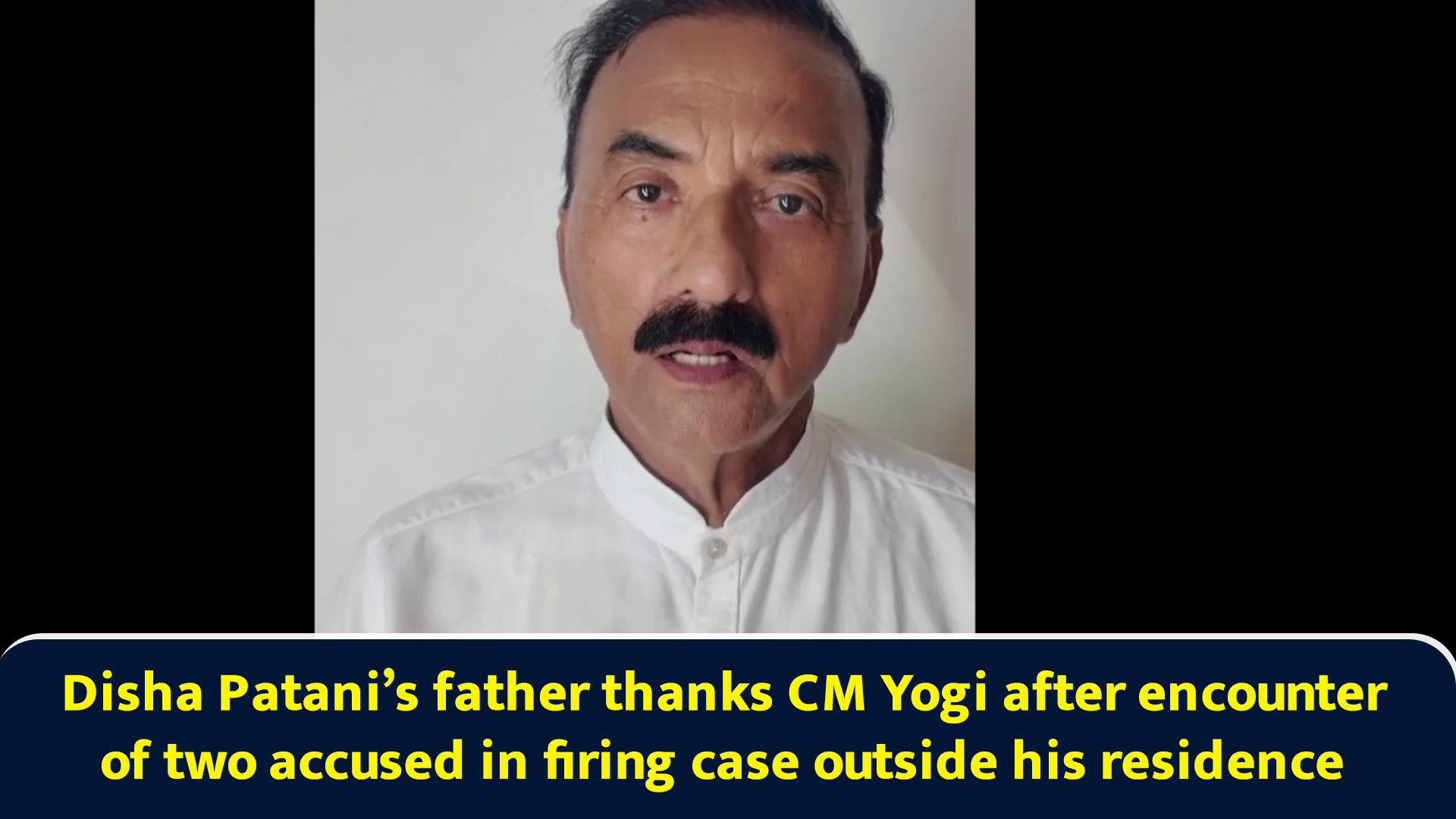 Disha Patani’s father thanks CM Yogi after encounter of two accused in ...
