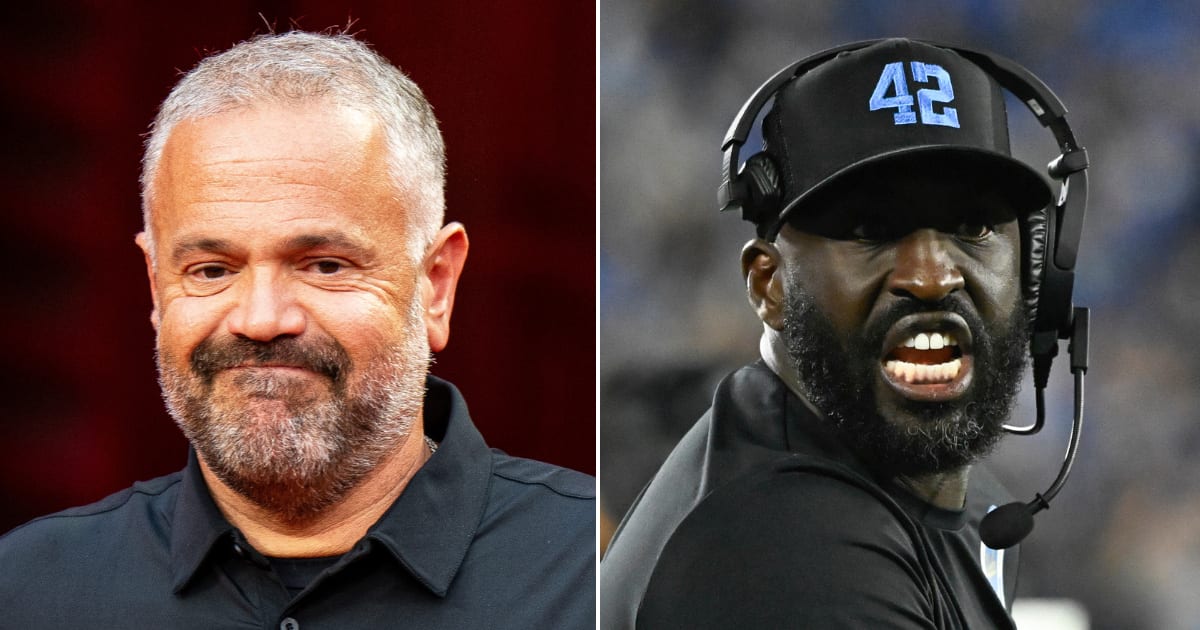 Matt Rhule reacts to firing of DeShaun Foster three games in