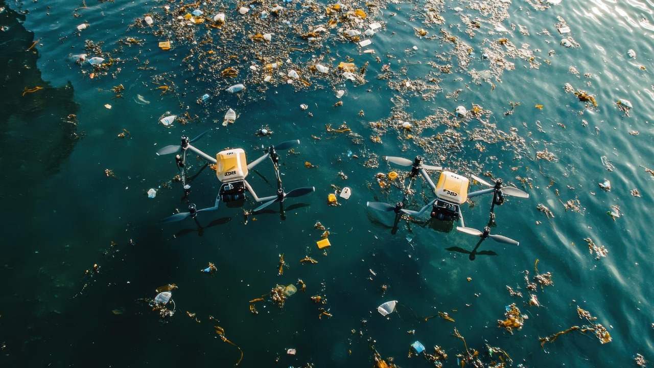 Ocean cleanup drone collects 10 tons daily