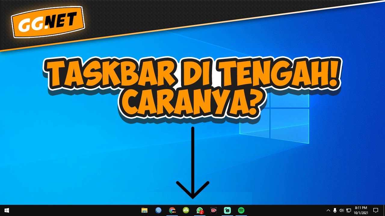 Keren Seperti Windows 11! Cara Membuat Posisi Icon Taskbar Menjadi ...